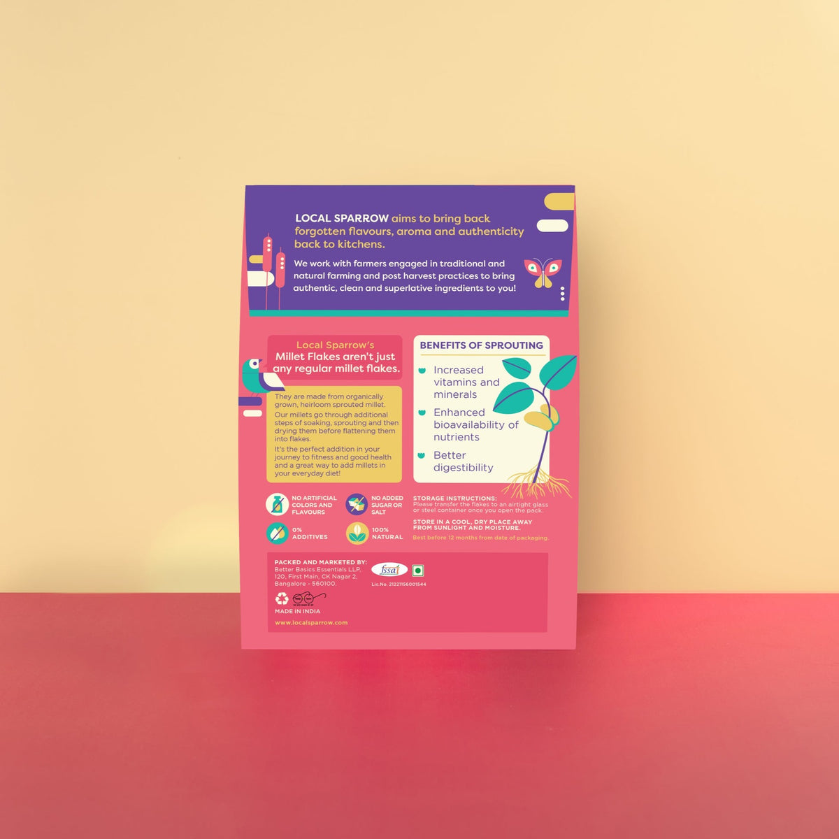 Finger Millet Flakes Poha | High Calcium from ragi| Local Sparrow